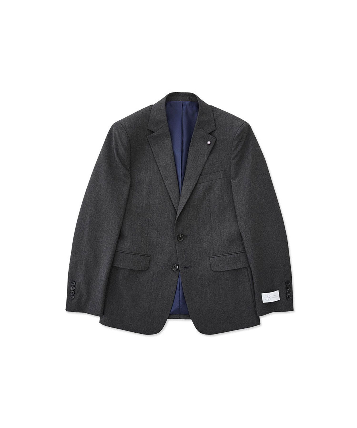 MUSINSA | STCO Tech-Poly 4-Way Span Essential Suit Jacket_Gray (Slim Fit)