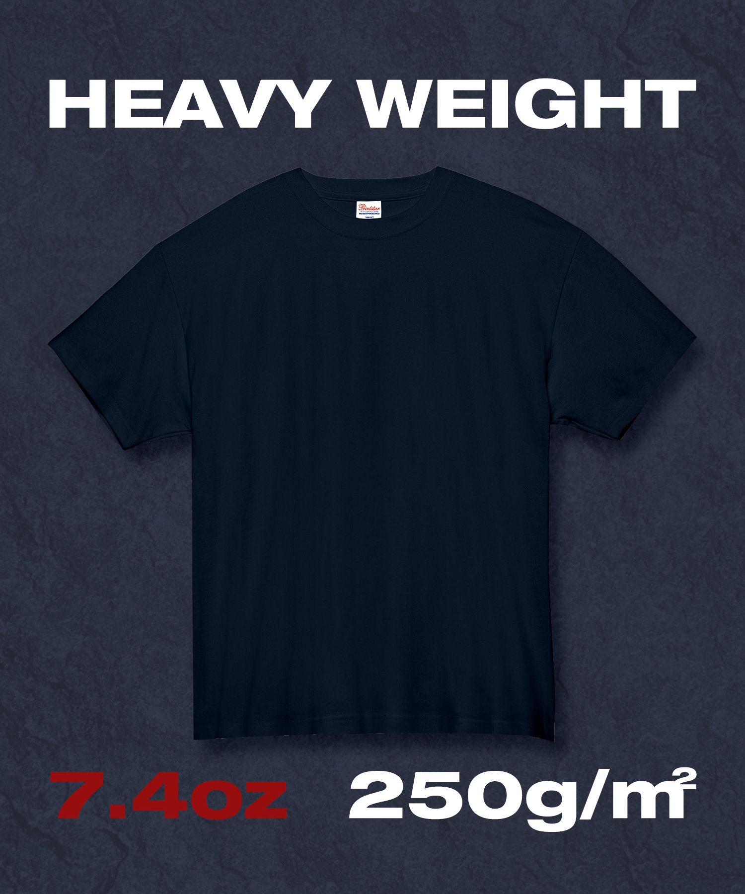 MUSINSA | PRINTSTAR 7.4oz Heavy Weight Round Overfit Plain Short Sleeve ...