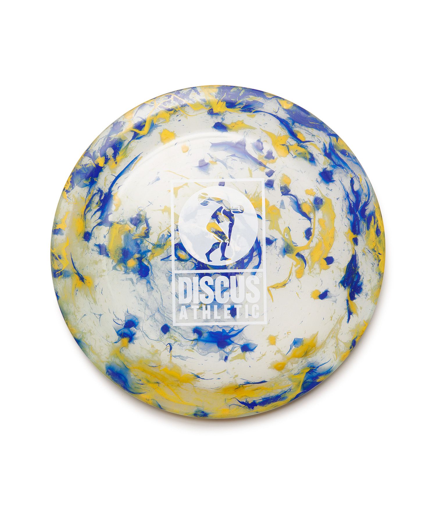 MUSINSA | DISCUS ATHLETIC Logo Frisbee Blue & Yellow