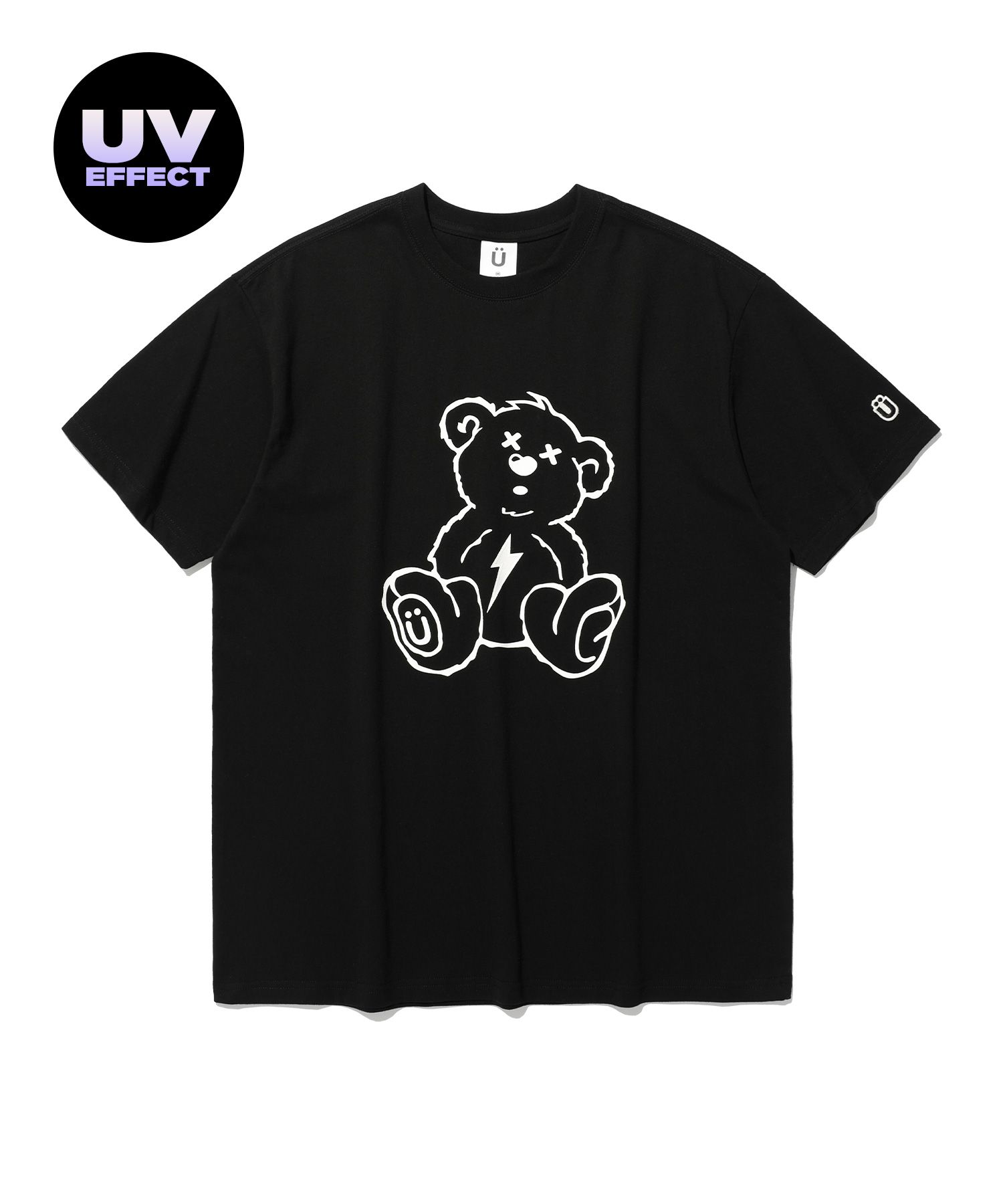MUSINSA | ISTKUNST THUNDER BEAR TEE_BLACK(IK2DMMT502A)
