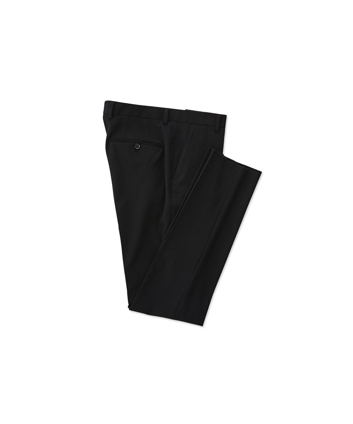 MUSINSA | STCO Tech-Poly 4-Way Span Essential Suit Pants_Black (Slim Fit)