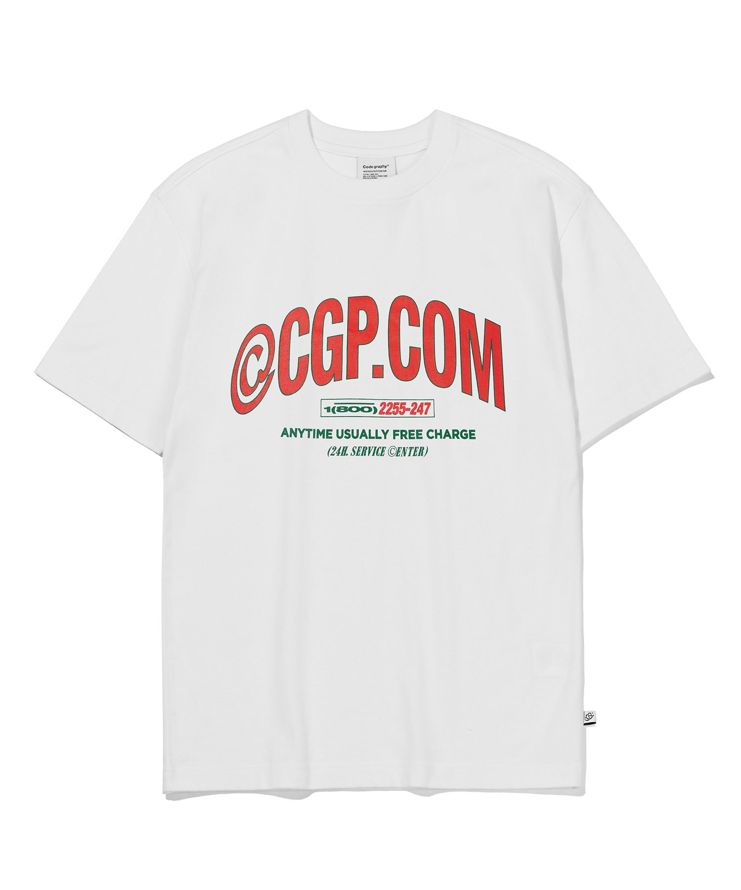 MUSINSA | Codegraphy CGP at Mark Commercial Short Sleeve T-Shirt_White