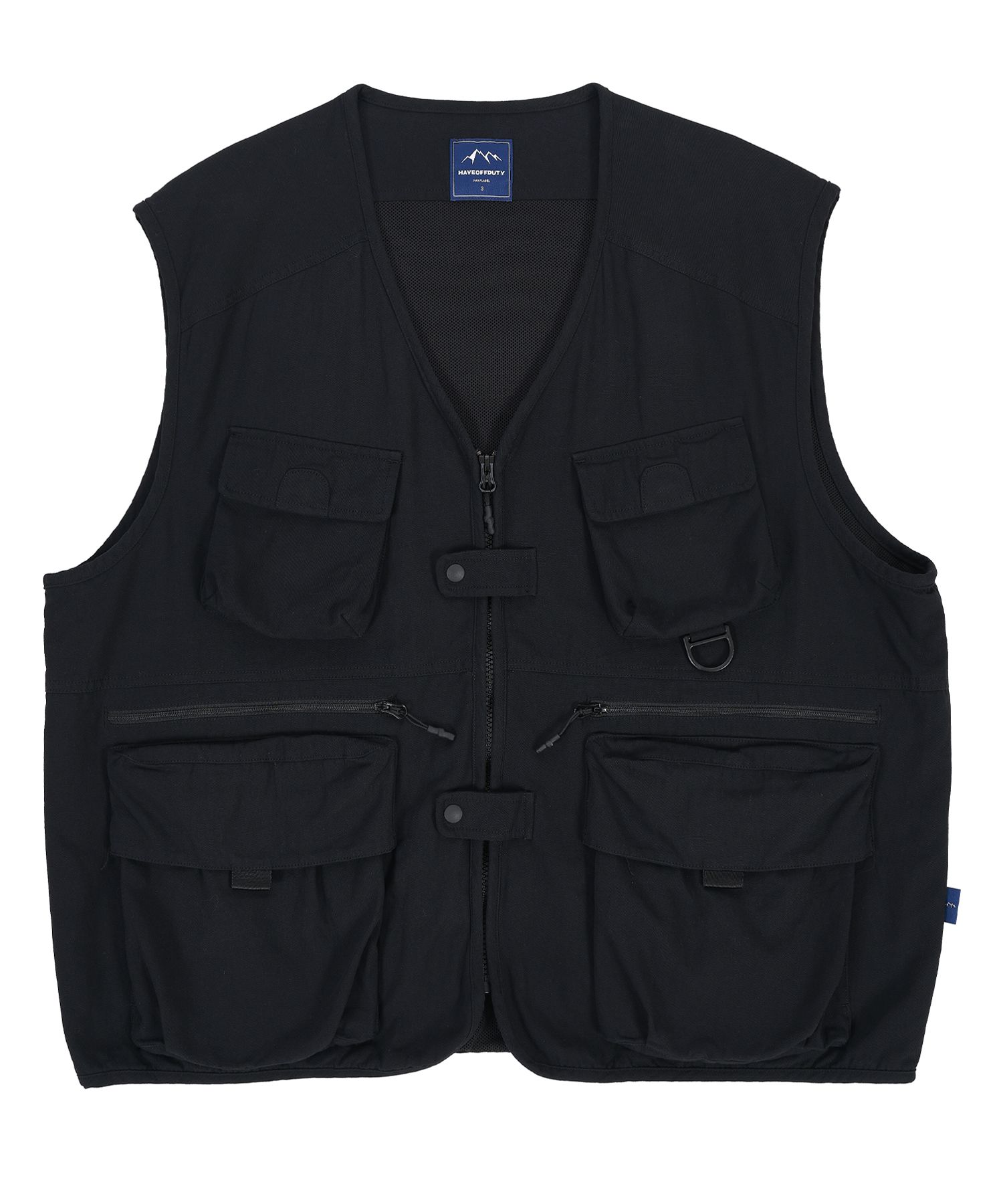 MUSINSA公式 | HAVEOFFDUTY Oxford Compact Camper Vest (Black)