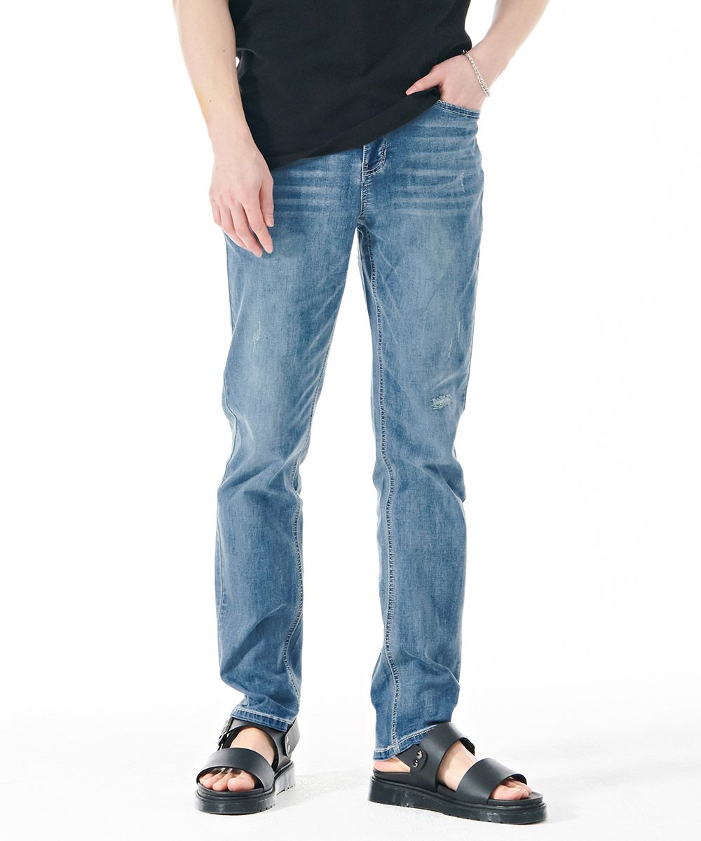 MUSINSA | CHASECULT Men's Relief Tapered Air Jeans -CBRK2322C0D