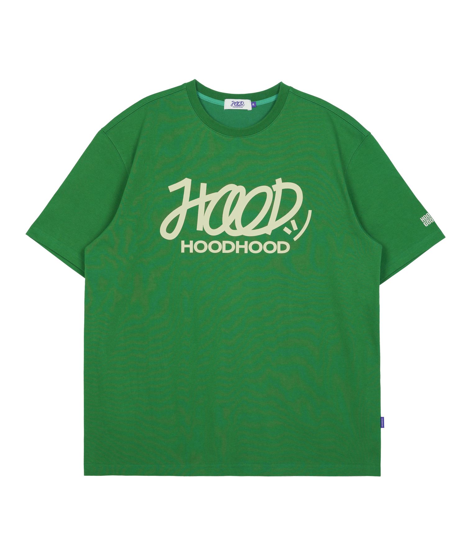 MUSINSA | HOODHOOD Signature Logo Short Sleeve T-shirt Green
