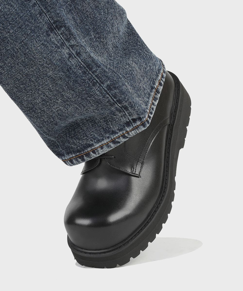 MUSINSA | FIRENZE ATELIER New Balloon Toe Casual Sole Derby Shoes