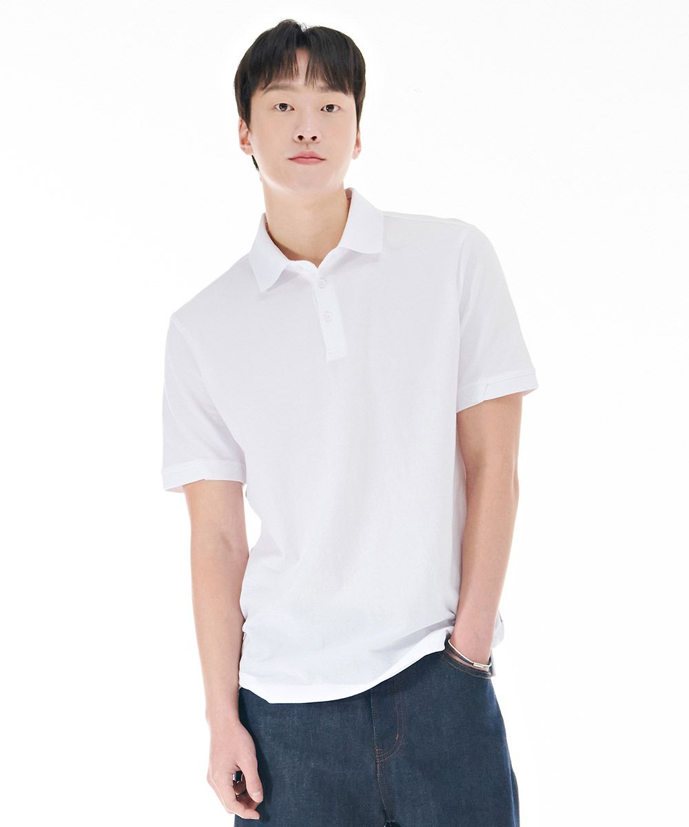 MUSINSA | CHASECULT Common Essential Cool Pique Collar Short Sleeve T ...