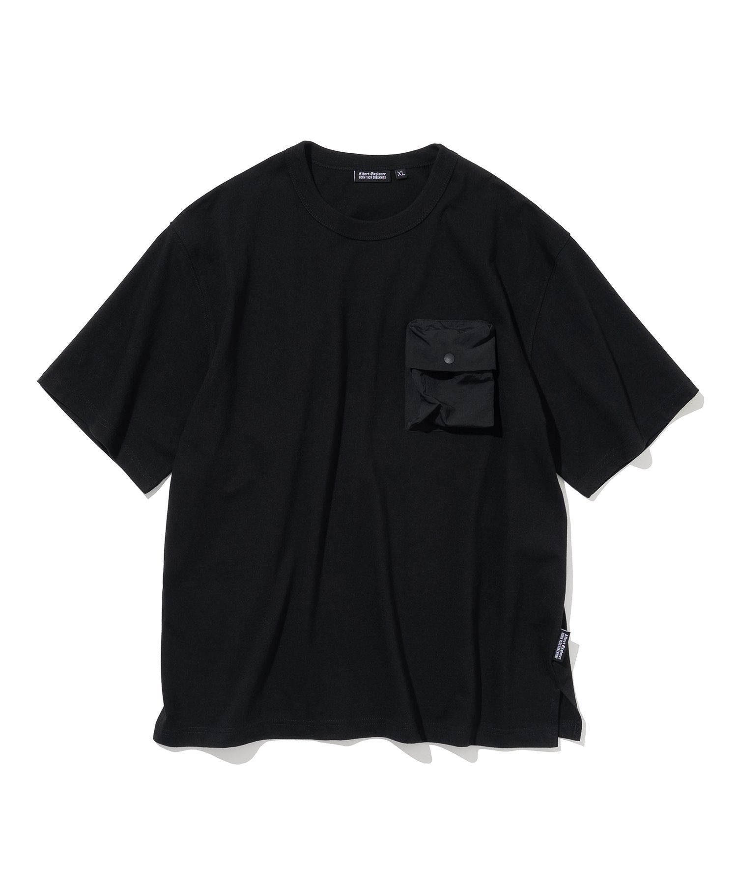 MUSINSA | UNIFORM BRIDGE m70 pocket s/s tee black