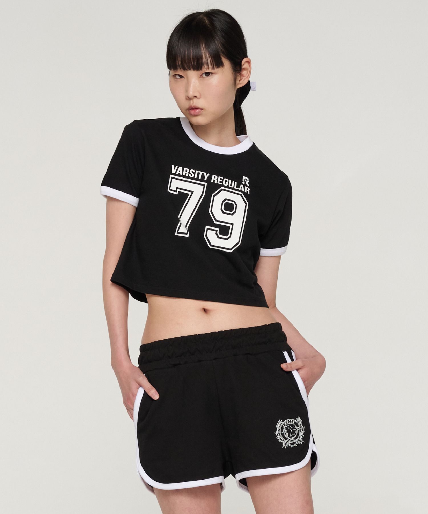 MUSINSA | TAKEASY Women's Laurel Ringer Shorts (Black)