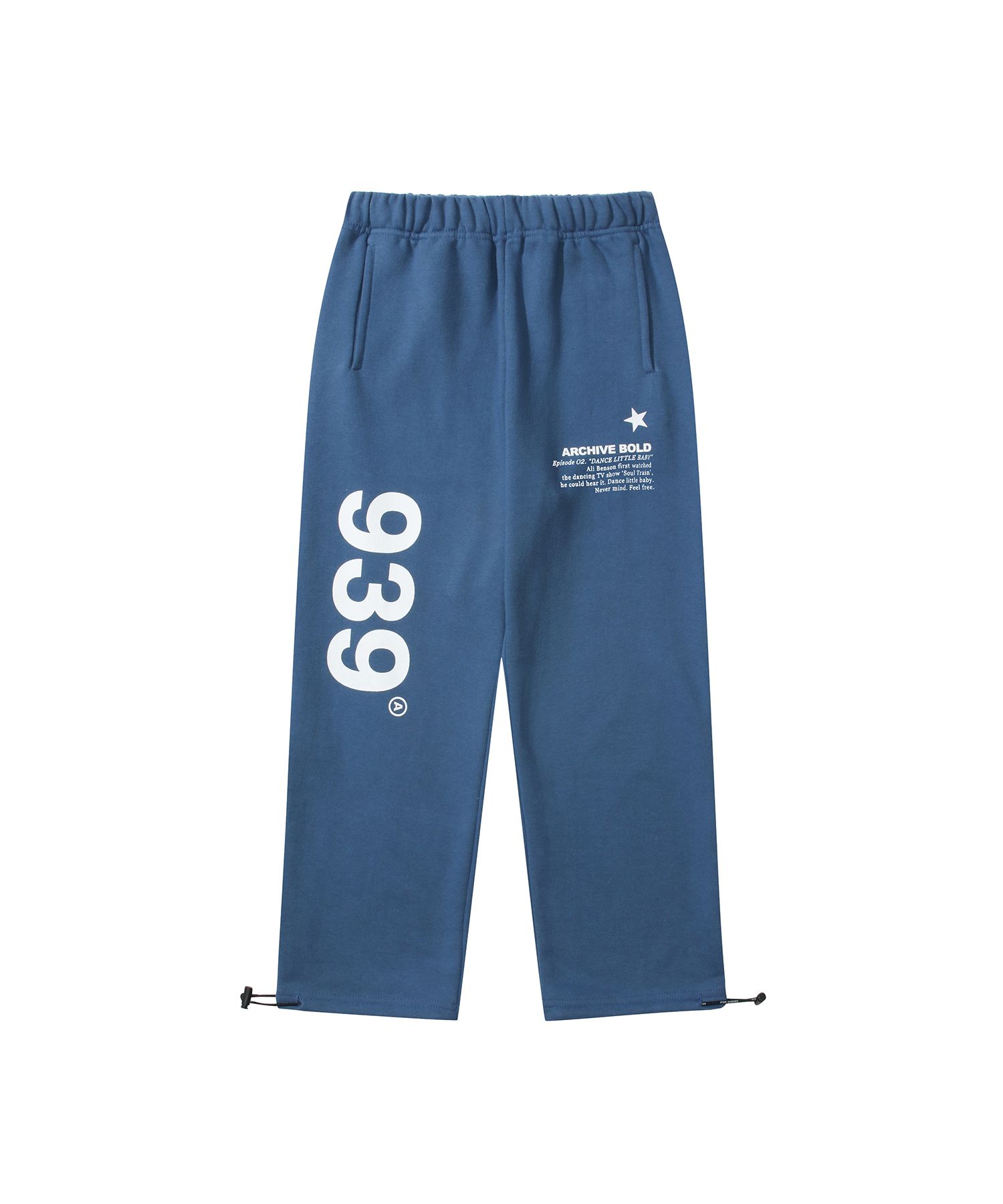 MUSINSA | ARCHIVE BOLD KIDS 939 LOGO SWEAT PANTS (BLUE)
