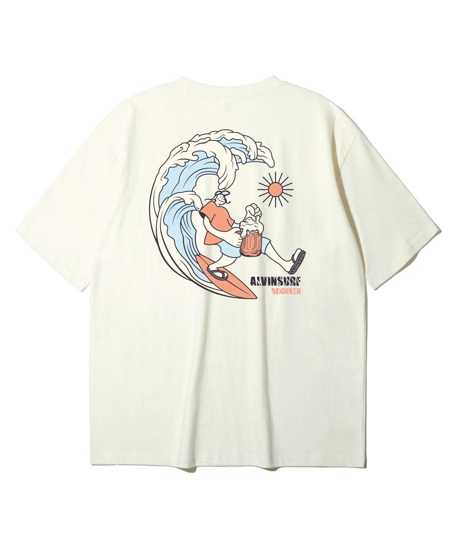 MUSINSA | ALVINCLO Drunken Surfer Boy Oversized Short Sleeve T-Shirt ...