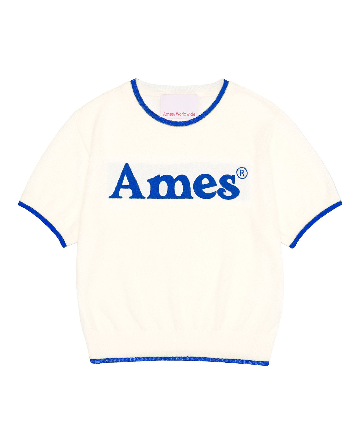 MUSINSA | AMES-WORLDWIDE BASIC LOGO KNIT CREAM