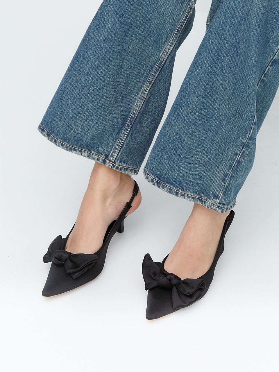 MUSINSA公式 | JINNY KIM Shasha Slingback 7cm