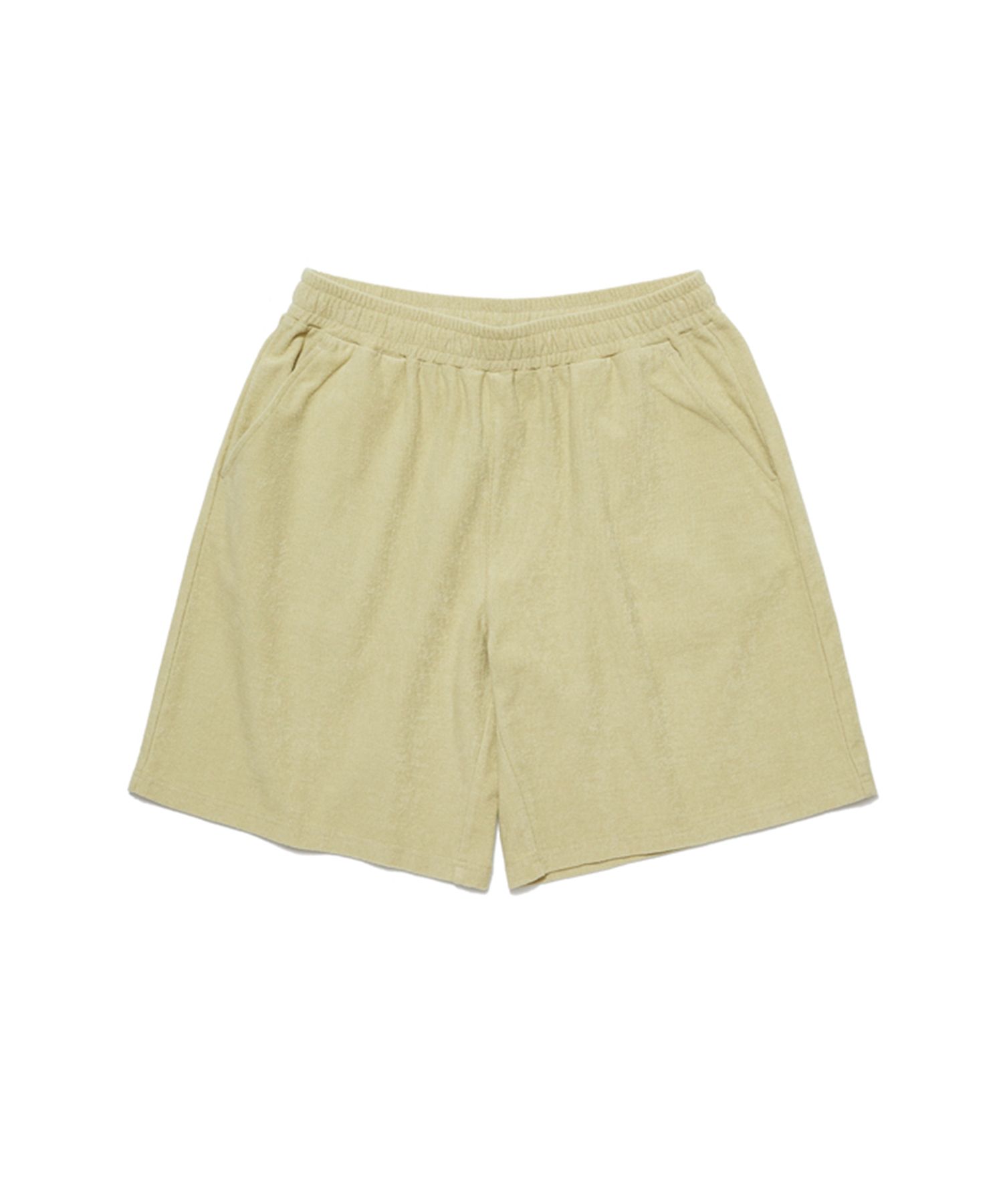 MUSINSA | MARKM SOLID TERRY SET-UP SHORTS OLIVE