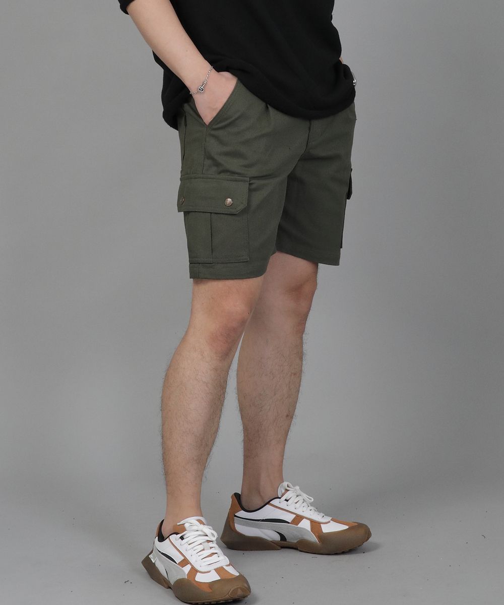 MUSINSA | SAINTCREW Retro Line Cargo Shorts RBC-340 Khaki