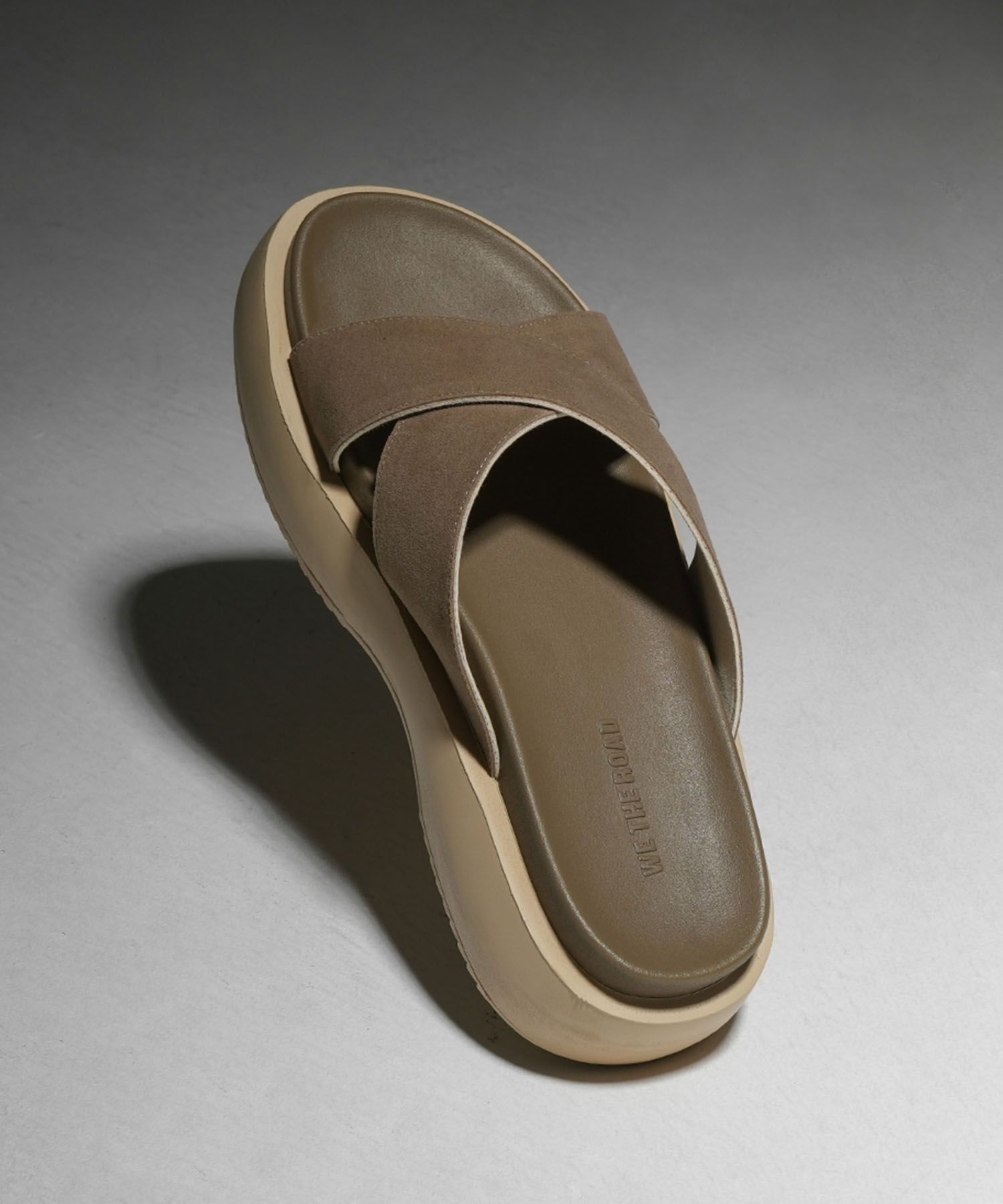 MUSINSA | WE THE ROAD WTRD4601-1 Chico Cross Strap Slippers Beige [230 ...