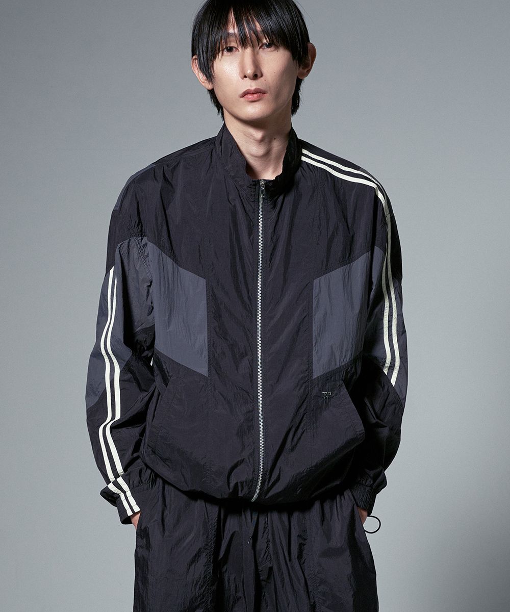 MUSINSA | THE ANTI PLATFORM Paneled Track Jacket (Black)
