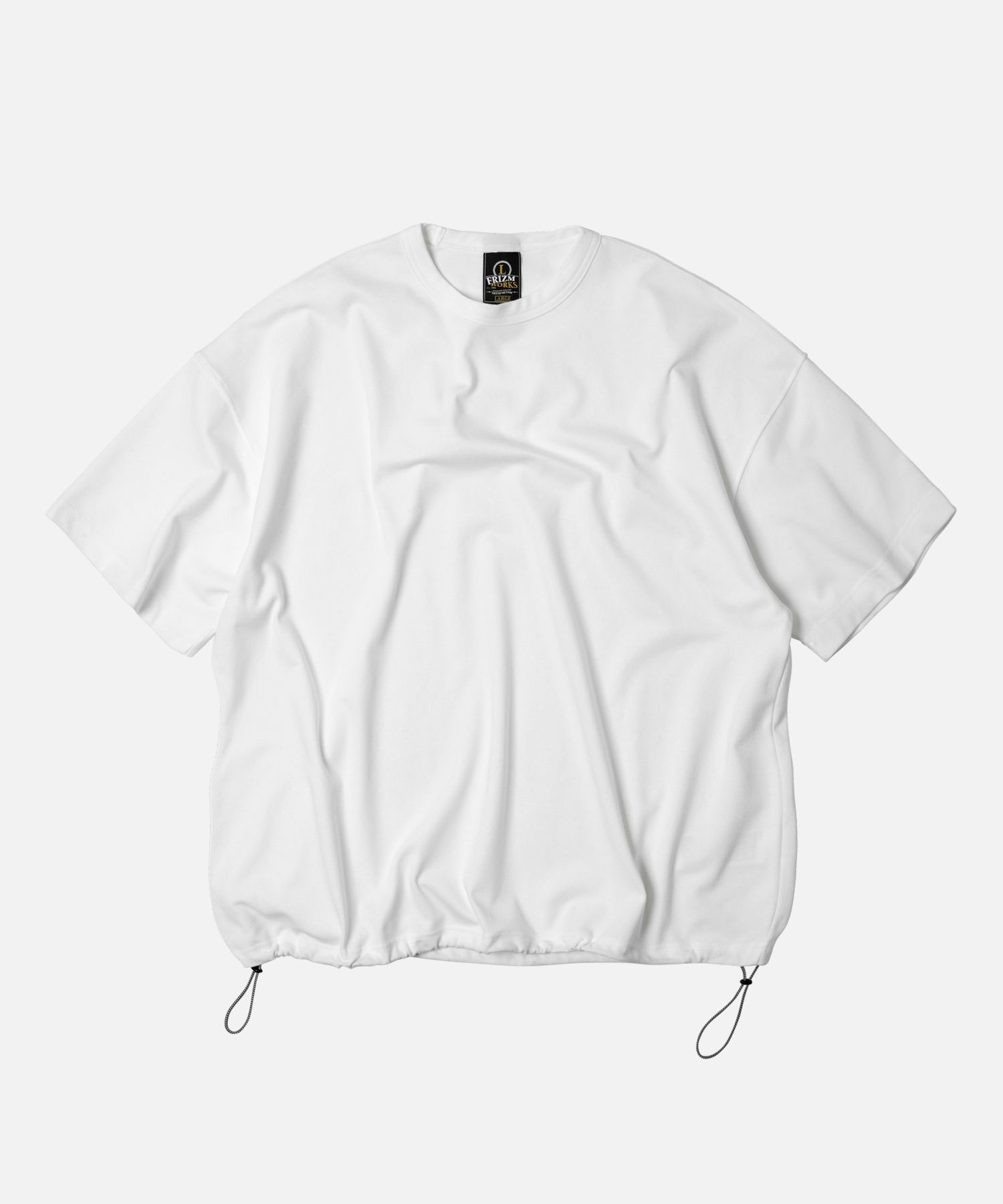 MUSINSA | FRIZMWORKS AIRLY MESH STRING HALF TEE _ WHITE