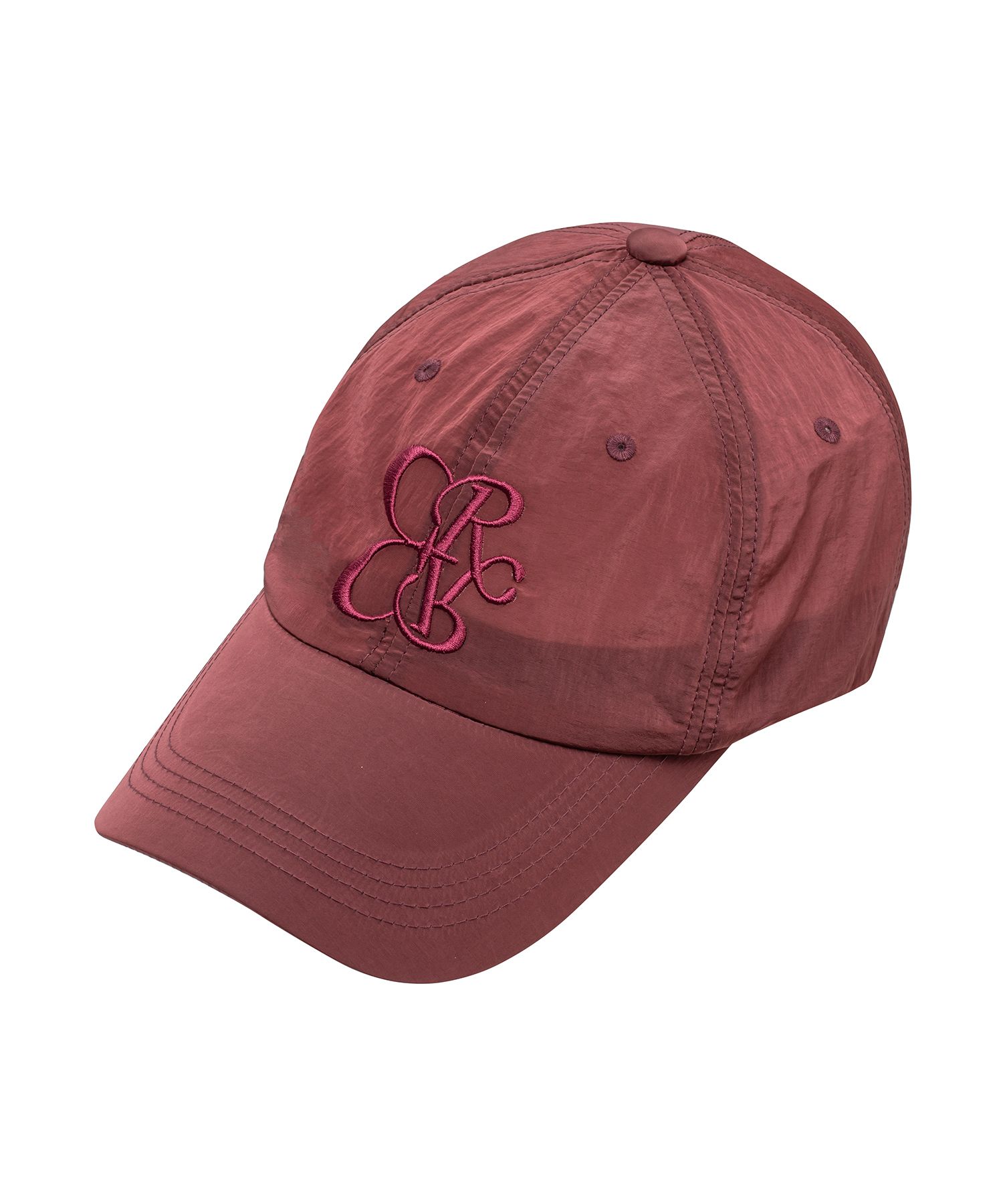 MUSINSA | RECLOW RC RWL REC NYLON ball cap BURGUNDY