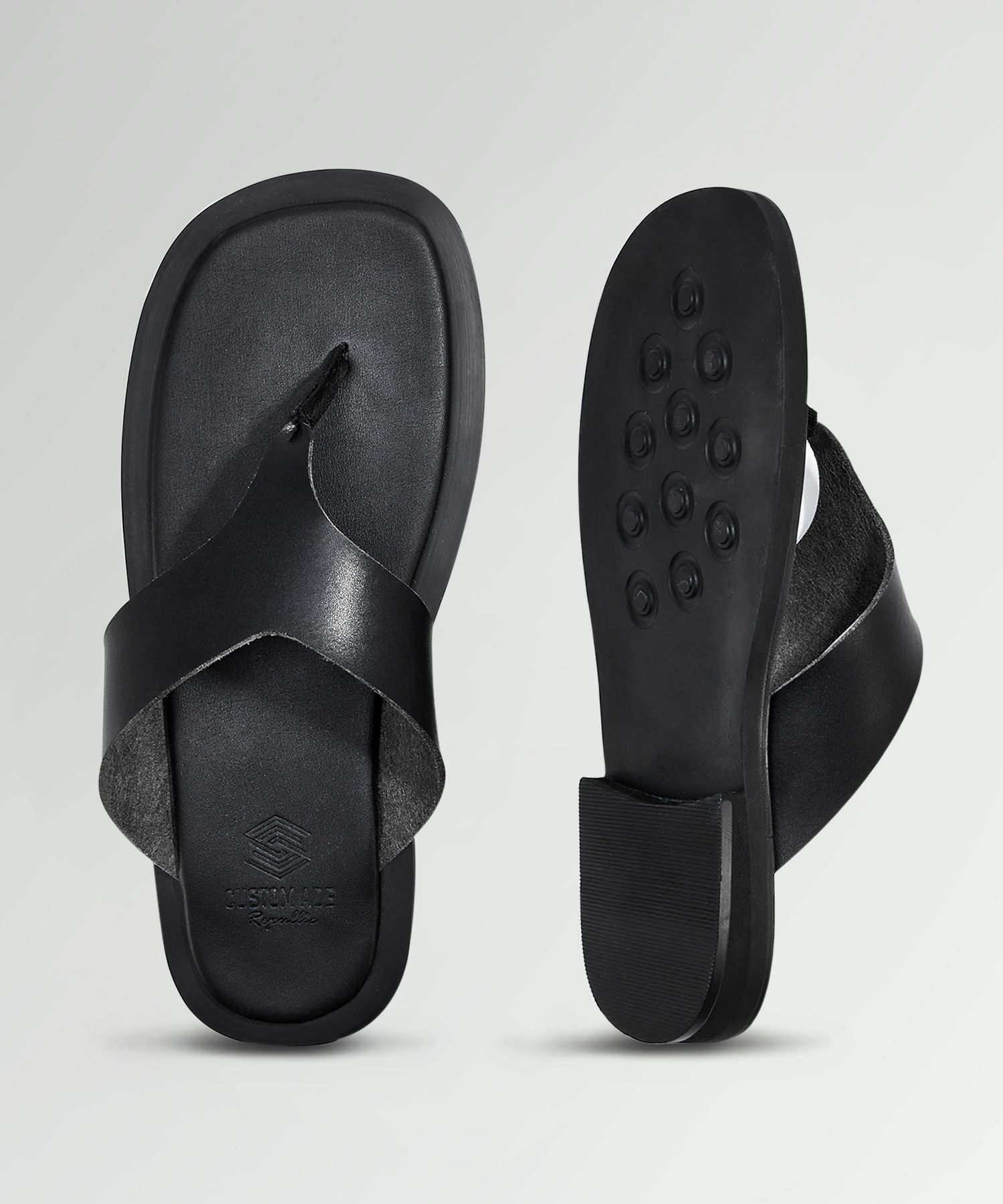 MUSINSA | CUSTOMADE 3cm Square Toe Flip Flop Derrick (CR0074)