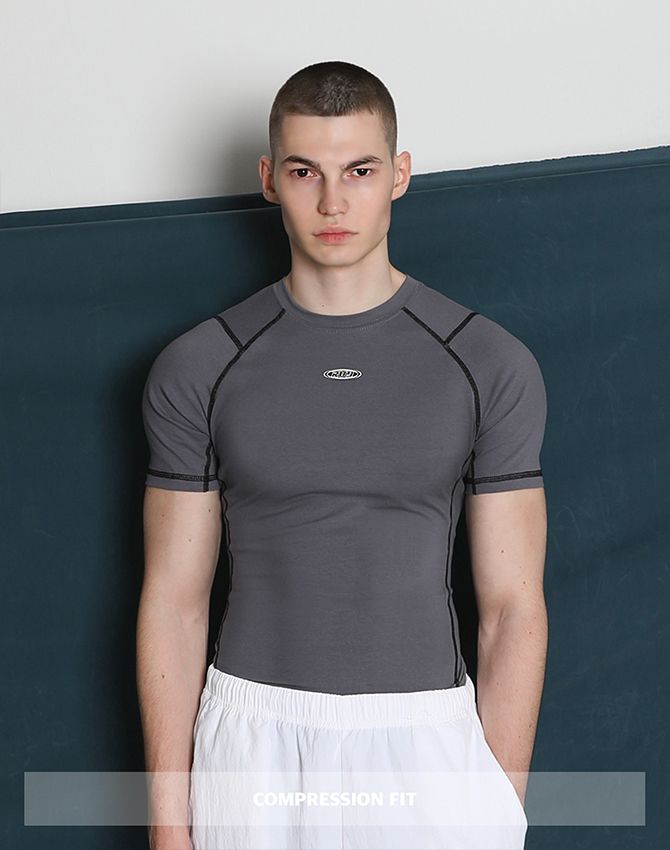 MUSINSA | RVD (Sportism) Racing Compression Short Sleeve T-shirt (Iron ...