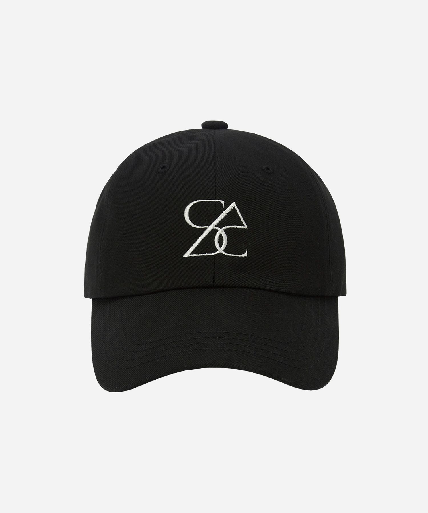 MUSINSA | SALT AND CHOCOLATE SAC Signature Logo Ball Cap Black 4C2311001