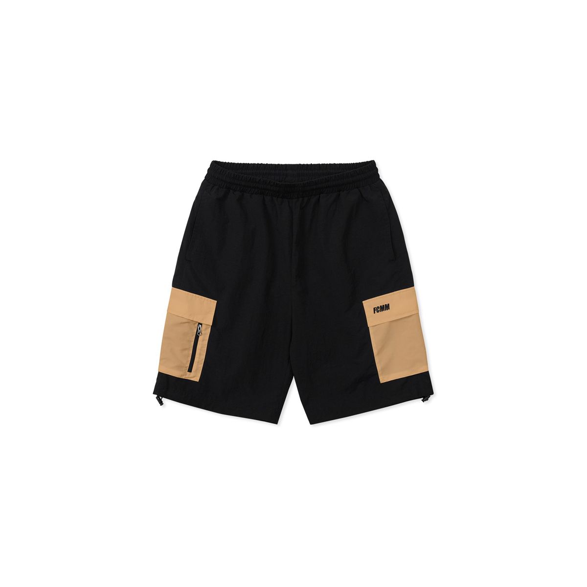 MUSINSA | FCMM Color Block Out Pocket Half Pants - Vintage Black