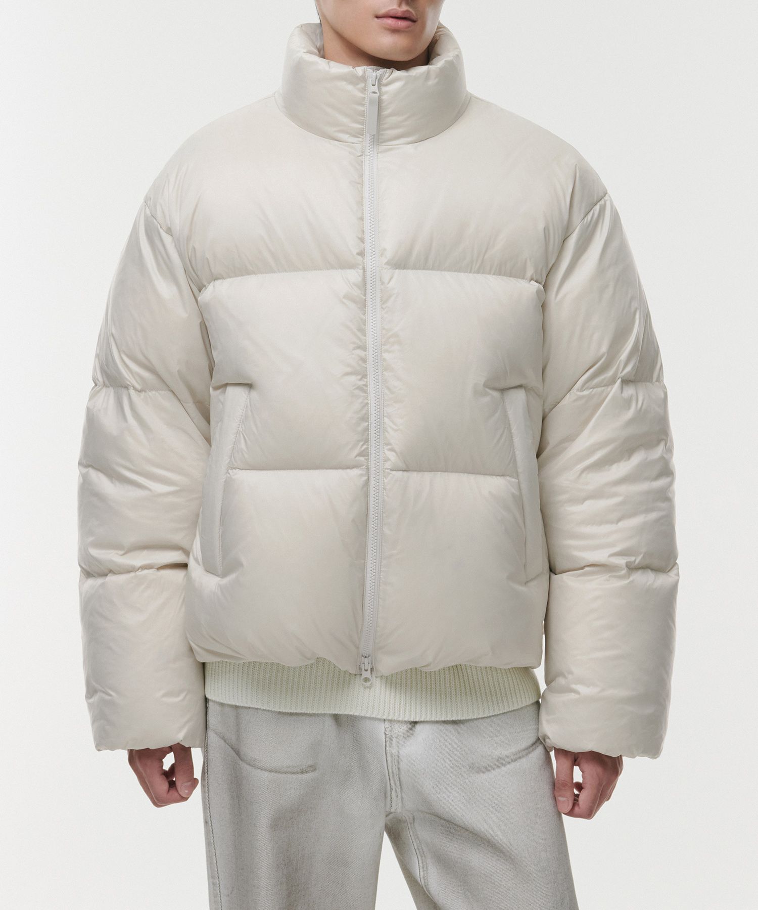 MUSINSA | MUSINSA STANDARD Ripstop down puffer short padded jacket ...