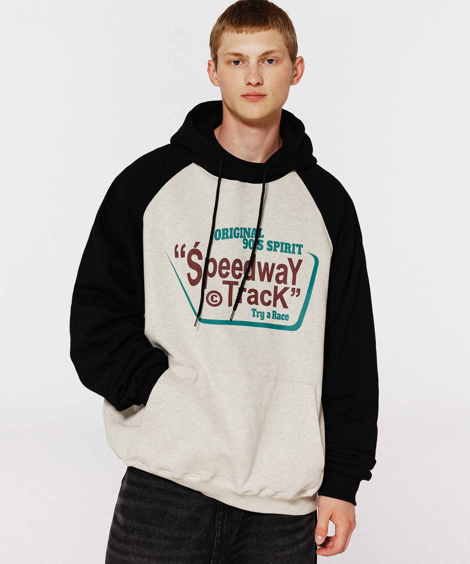 MUSINSA | 1993STUDIO Speedway hood_Oat beige