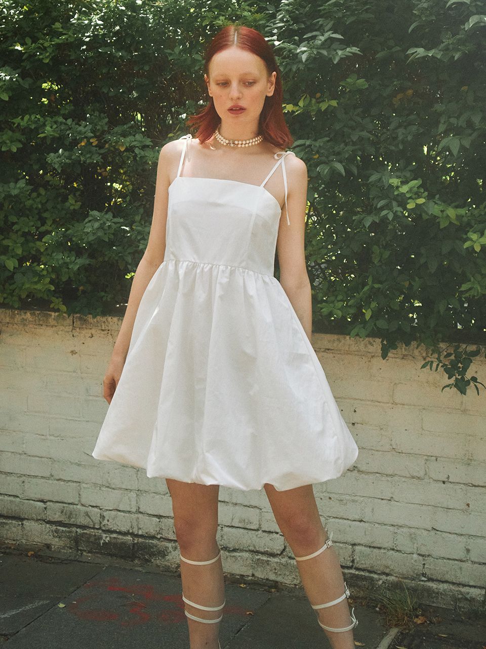 MUSINSA公式 | TILDA MA TILDA Bubble one piece_white