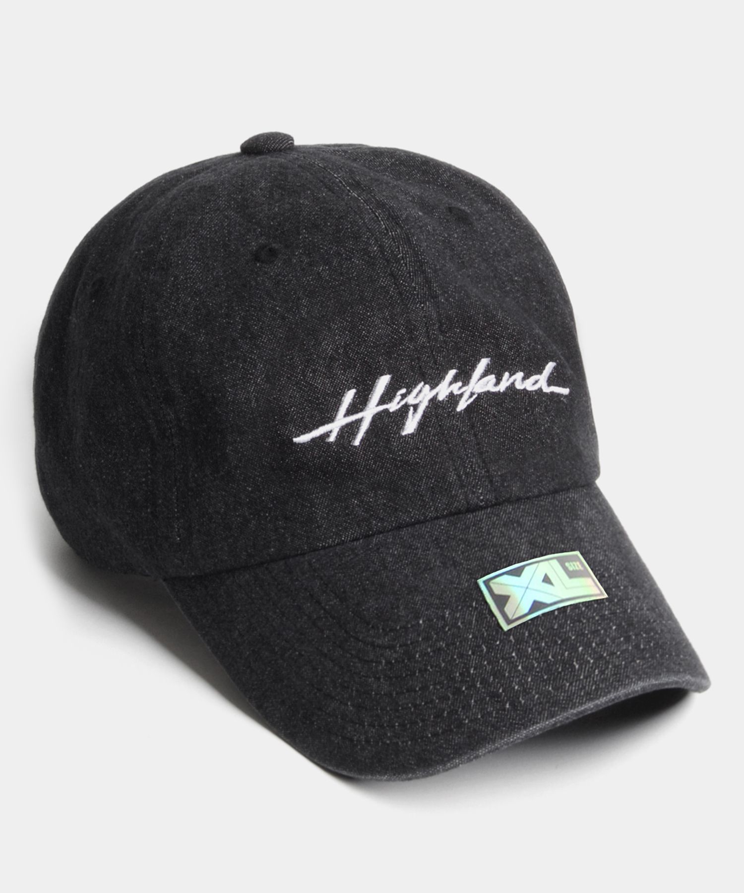 MUSINSA | PLATEAU Big Size Ball Cap XL HIGHLAND DENIM CAP BLACK