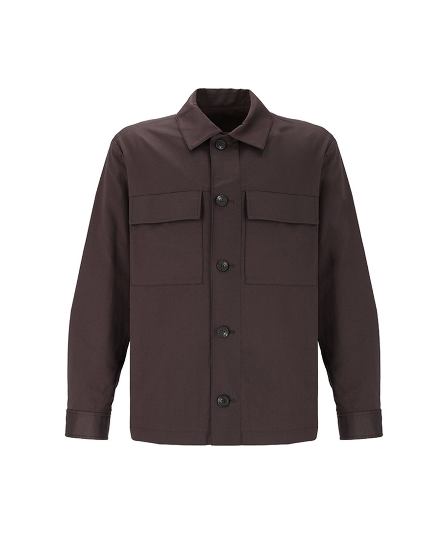 MUSINSA | AD HOC Men's Cotton Blend Trucker Jacket (BROWN)