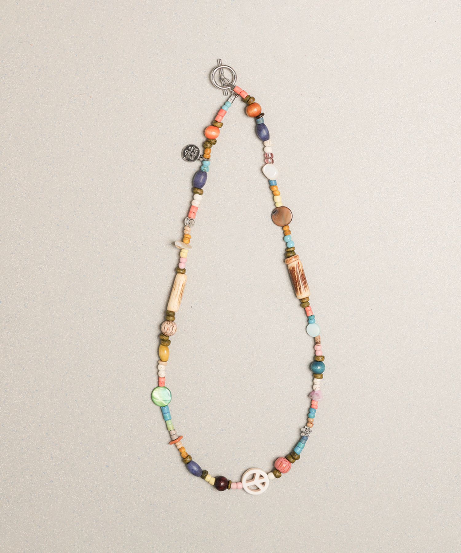 MUSINSA | TOWTOW ARCHIVE Peace Mark Symbol Necklace Mix
