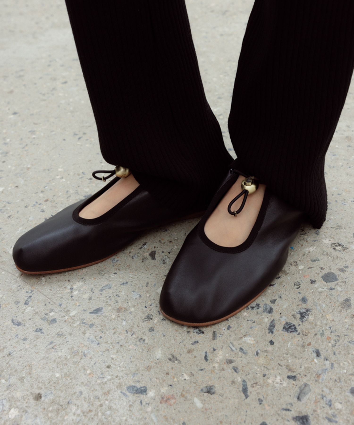 MUSINSA | Archivépke Luv string flat(Deep sleep)_OK1DX25001BLK