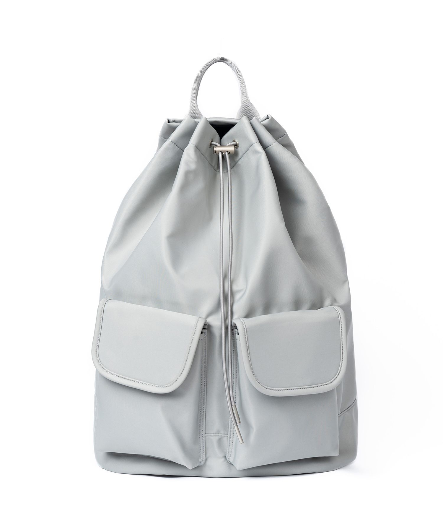 MUSINSA公式 | HAH ARCHIVE 3-Way 2-Pocket Drawstring Bag (Silver)