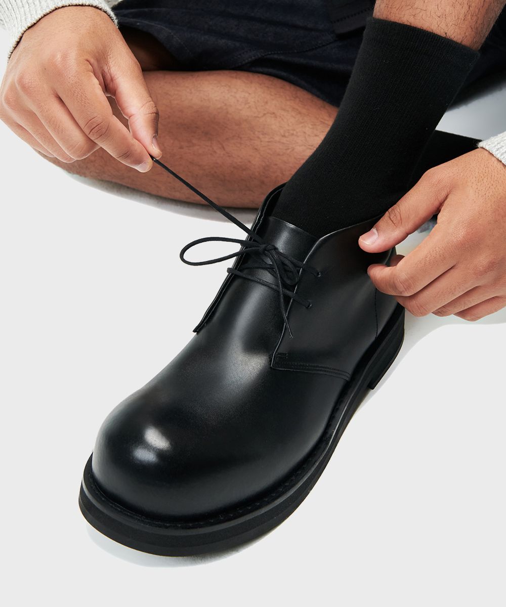 MUSINSA | FIRENZE ATELIER V2 Balloon Toe Chukka Boots