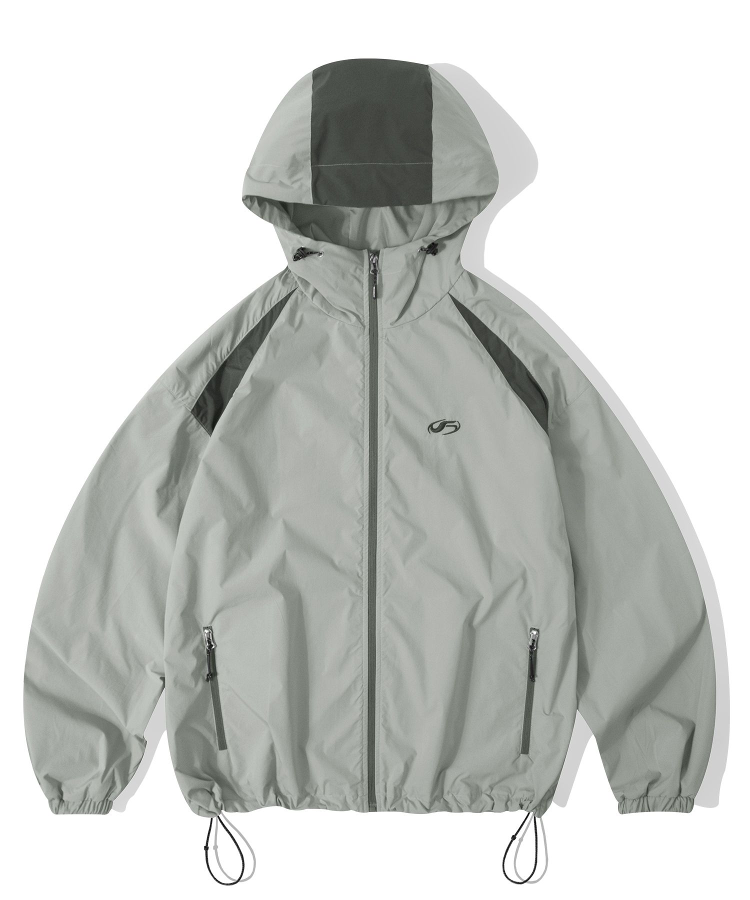 MUSINSA | FILLUMINATE Taslan Windtaker Jacket - Light Gray