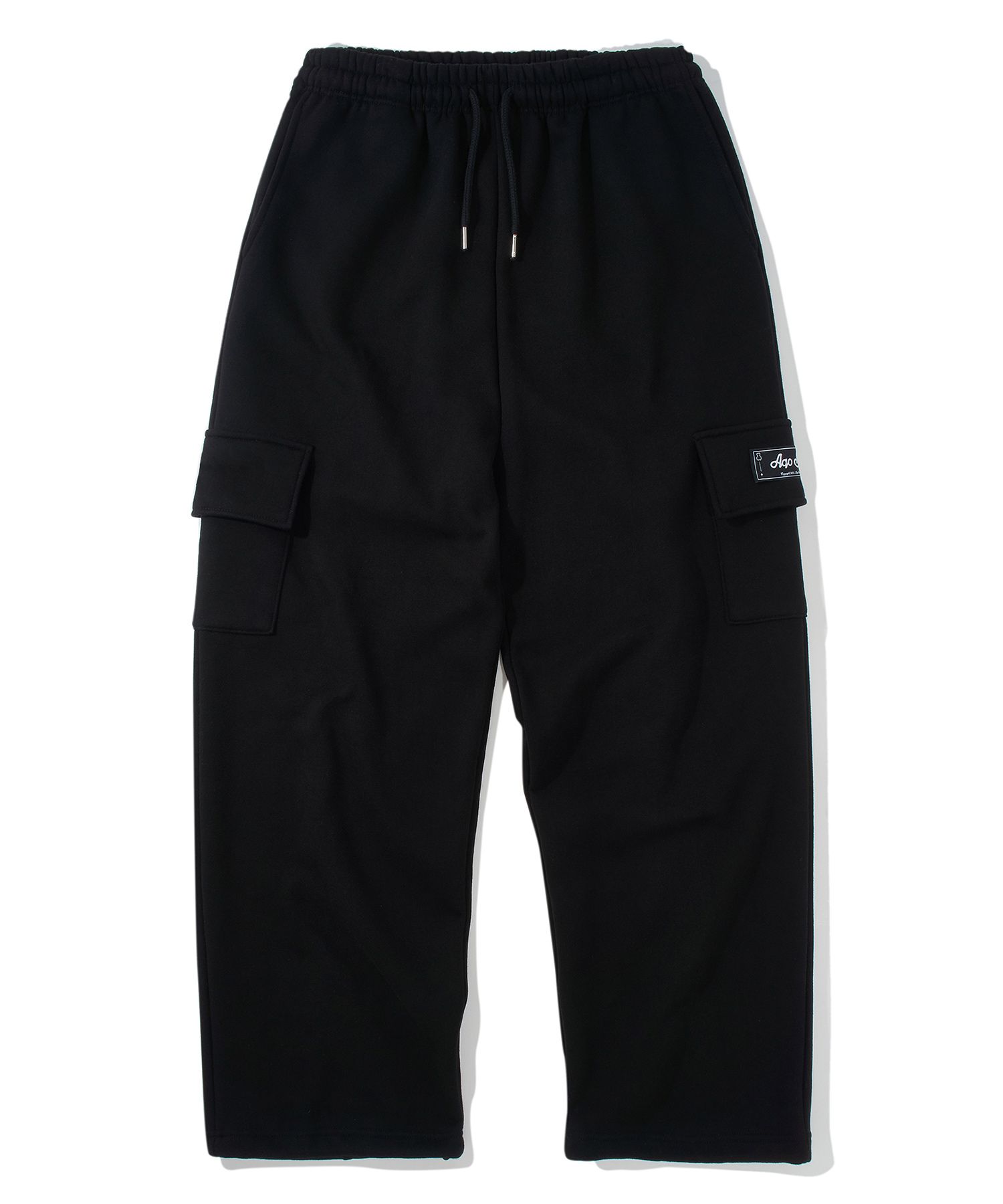 MUSINSA | AQO STUDIO SPACE Ako Cargo Sweatpants Black