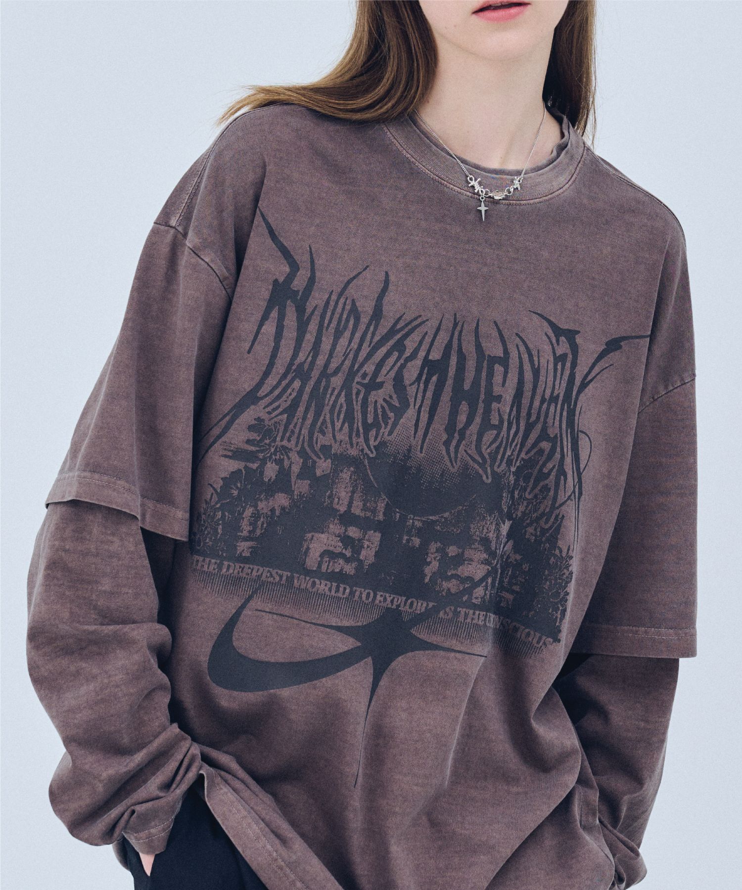 MUSINSA | CPGN STUDIO VISIONARY Layered Pigment Long Sleeve Beige