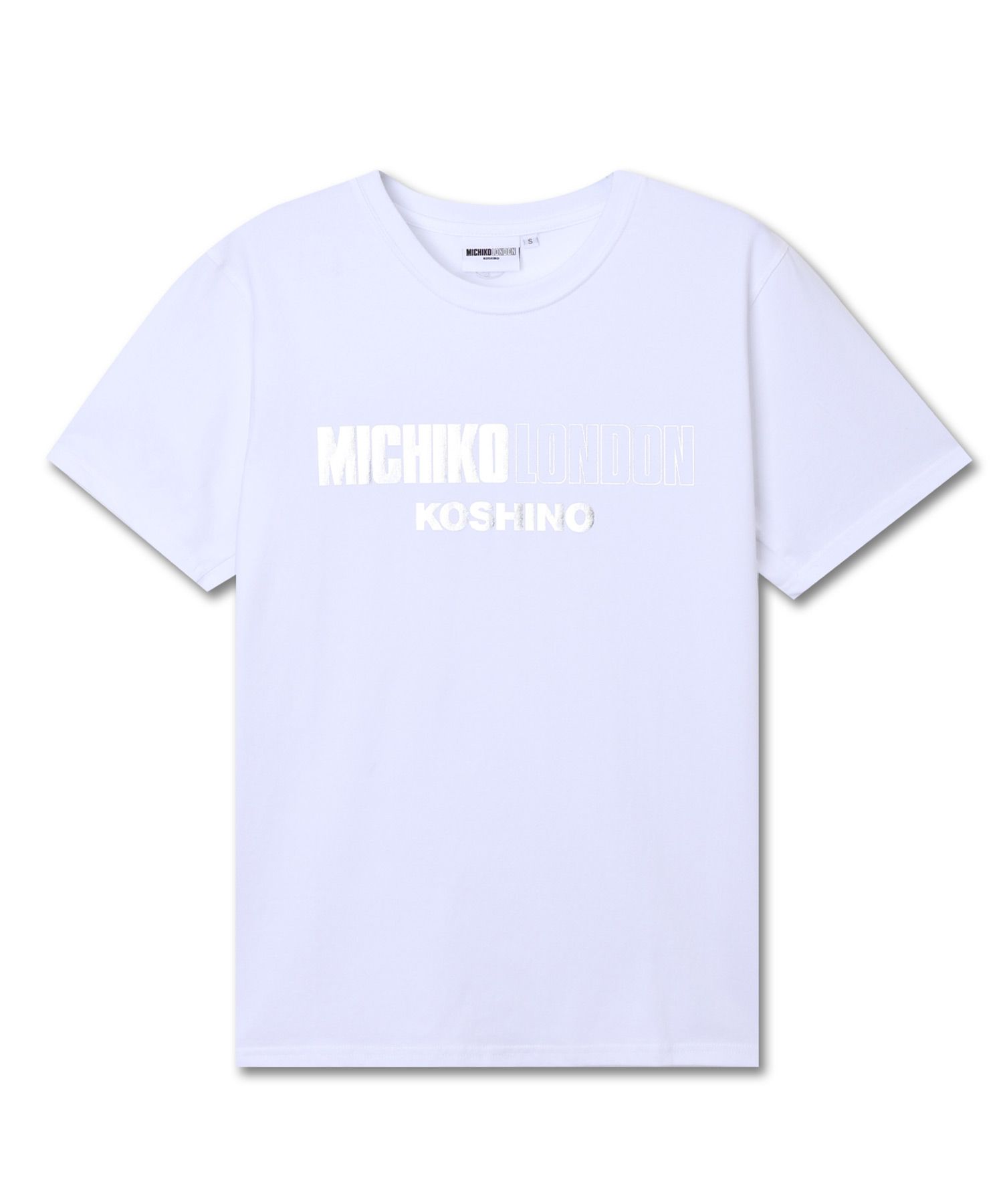 MUSINSA | MICHIKO LONDON Signature Glitter Logo Top Silver_Unisex