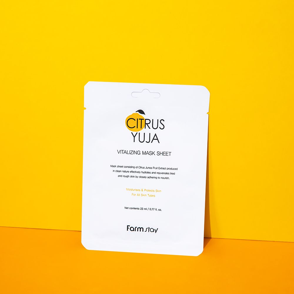 MUSINSA | FARMSTAY Citrus Citron Vitalizing Mask Sheet 23ml*10 sheets