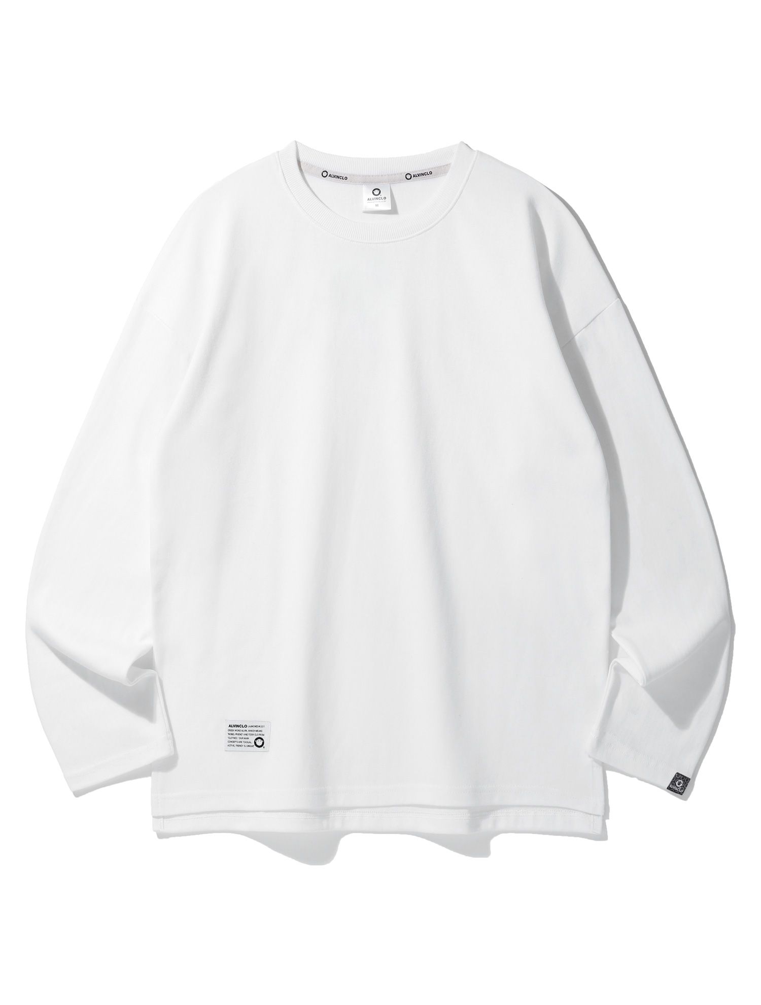MUSINSA | ALVINCLO Double cotton plain overfit long sleeve t-shirt ...