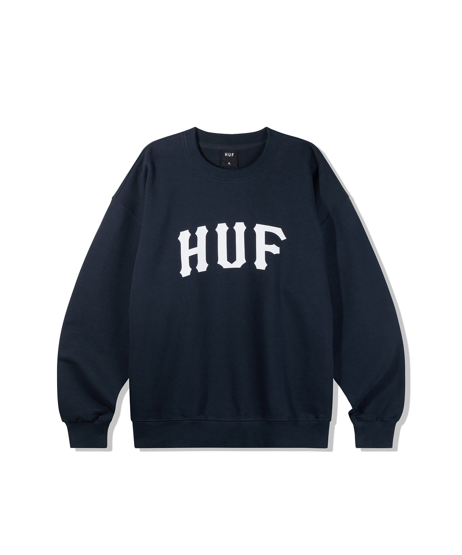MUSINSA公式 | HUF ARCH LOGO CREWNECK [NAVY]