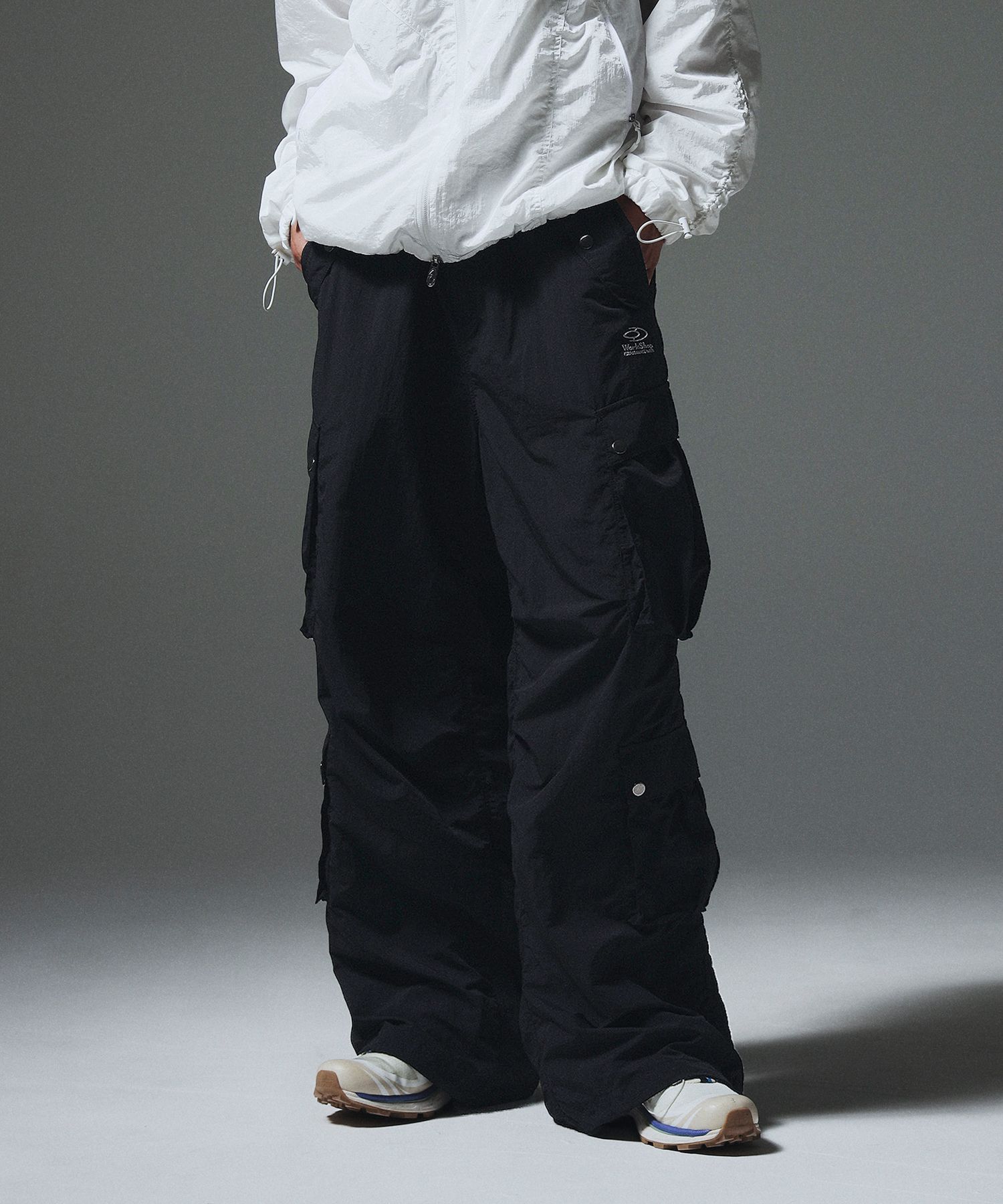 MUSINSA | TRAVEL Utility multi-pocket pants black