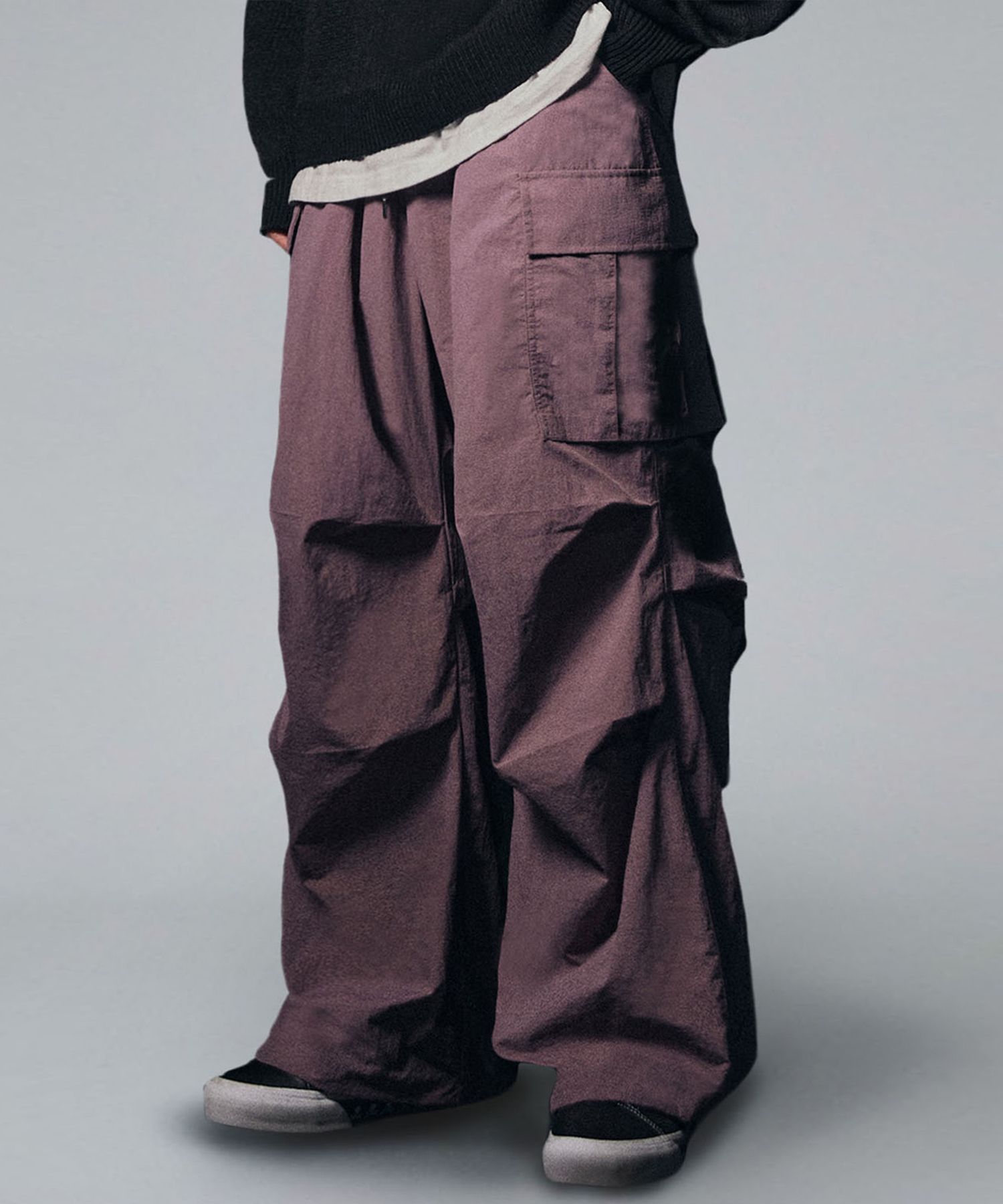 MUSINSA | NOT4NERD Parachute Nylon Cargo Pants - Pink