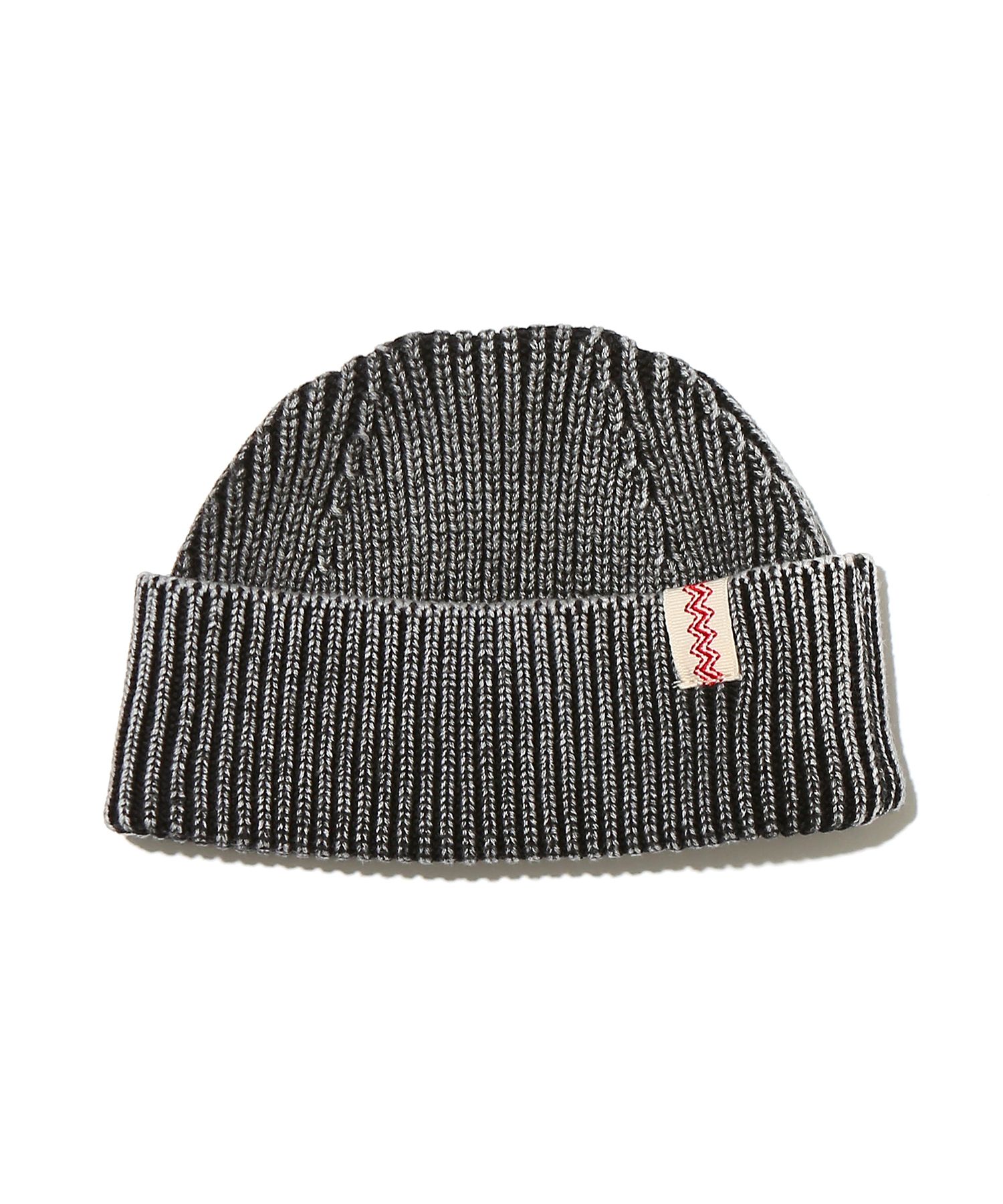 MUSINSA | OGARP Vintage Bleach Beanie Black