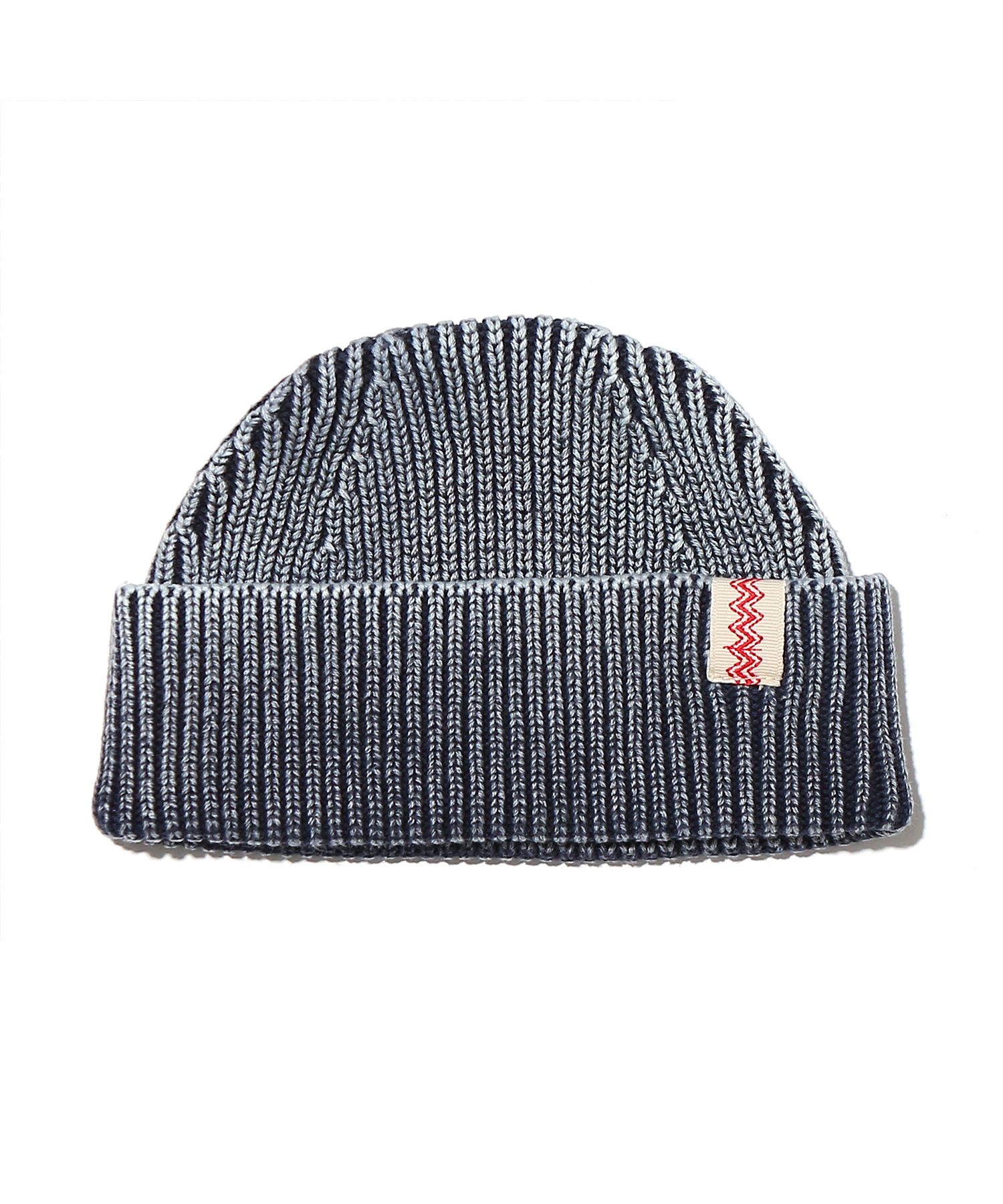 MUSINSA | OGARP Vintage Bleach Beanie Navy