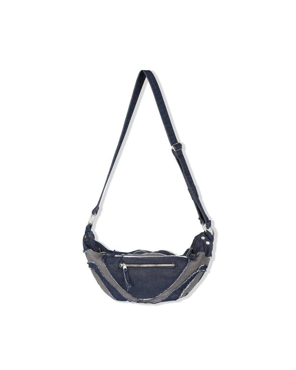 MUSINSA | BESLOW CURVED LINE BODY BAG INDIGO