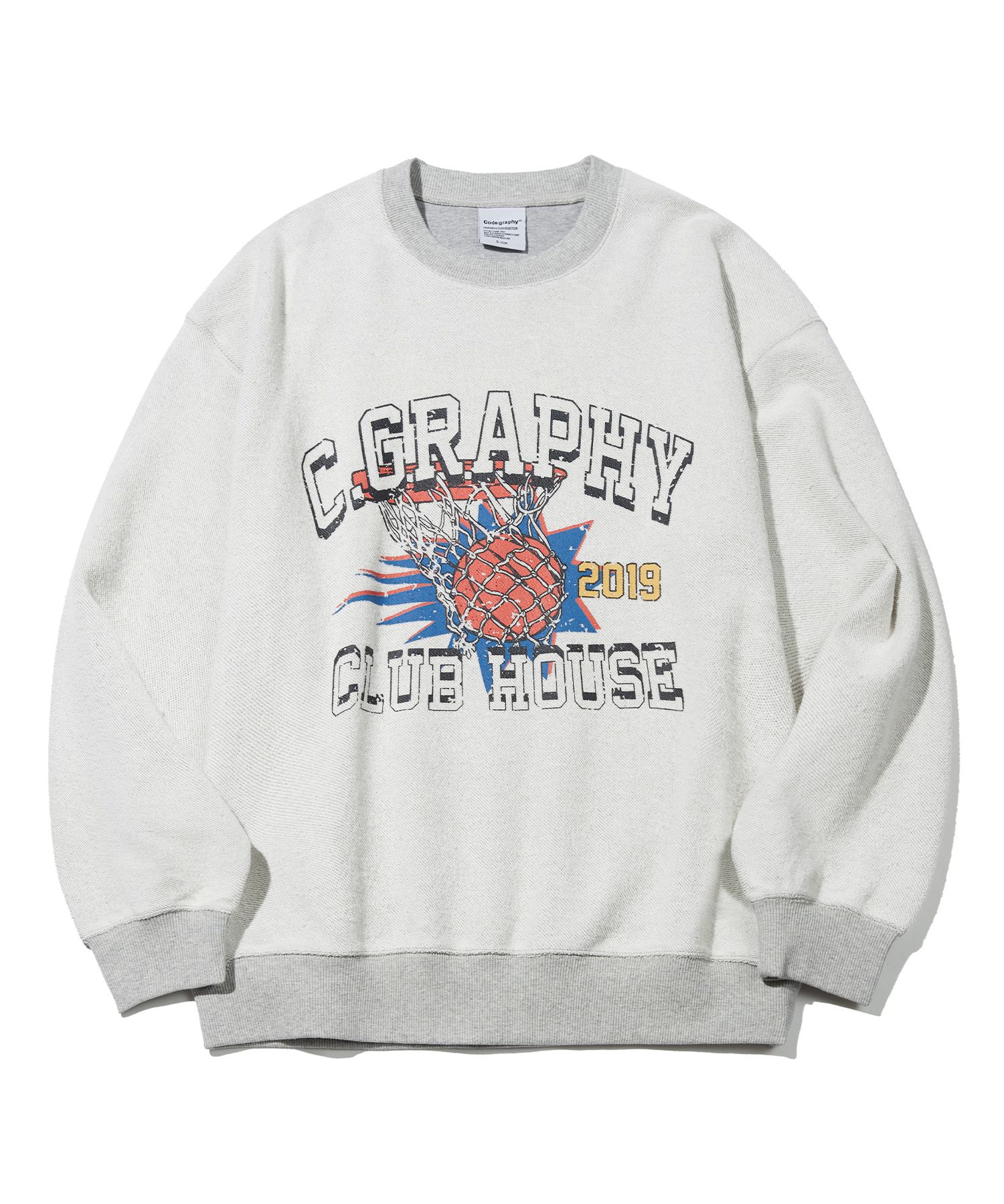 MUSINSA | Codegraphy Dunk Reverse Color Matching Sweatshirt_Gray