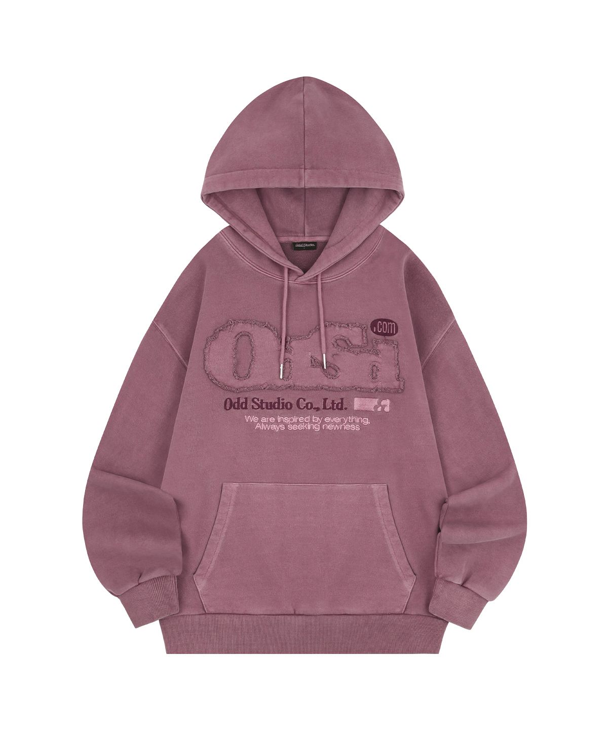 MUSINSA公式 | ODDSTUDIO ODSD Pigment Damage Overfit Hood – DUSTY PINK